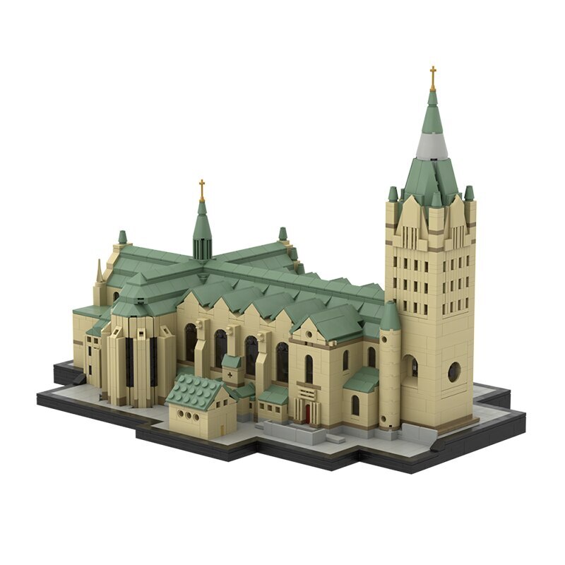 MOC-54159 Paderborn Cathedral Famous Architecture Block Set DIY ...