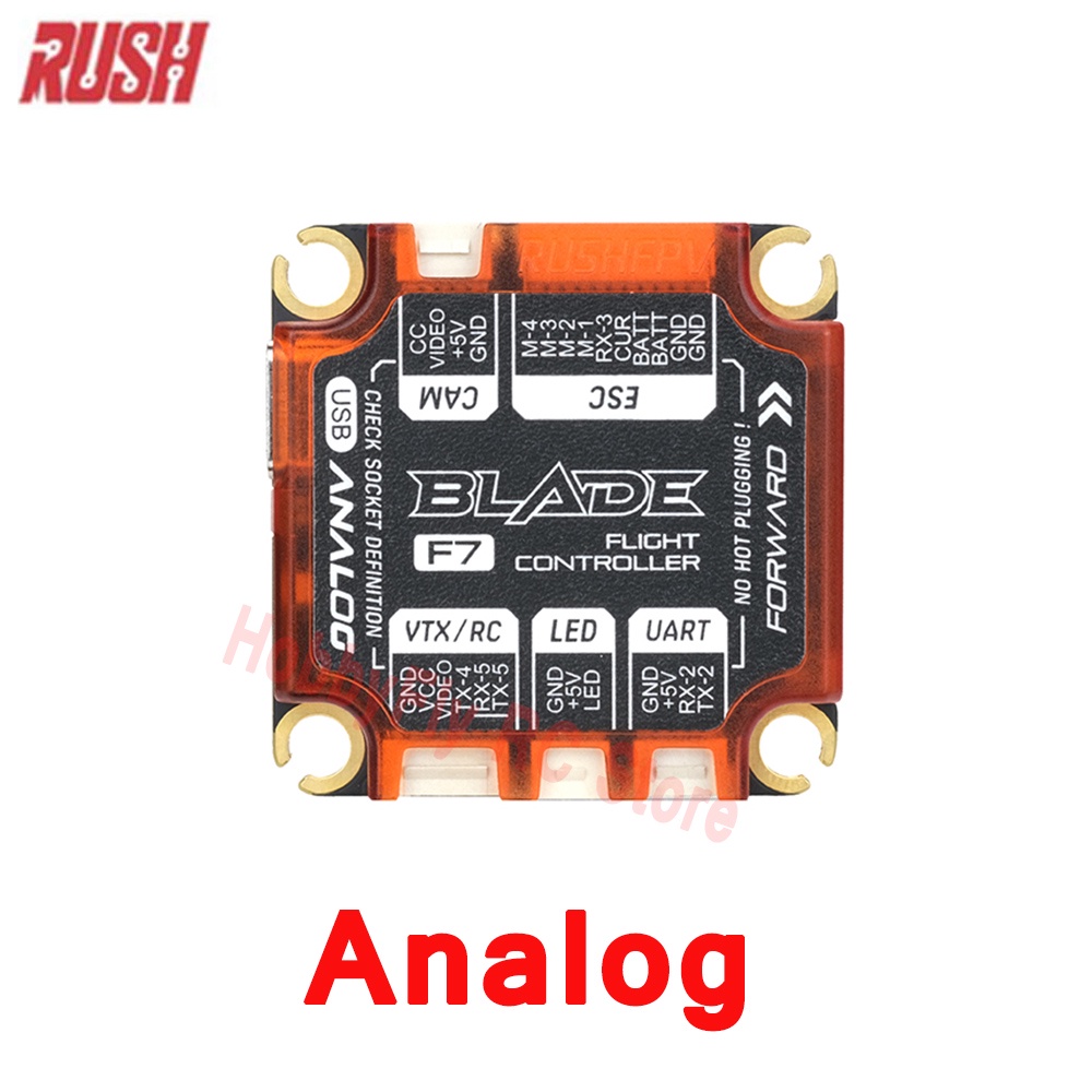 Rush FPV RUSH BLADE V2 Stack F722 ตัวควบคุมการบินดิจิทัลอะนาล็อก 60A ...