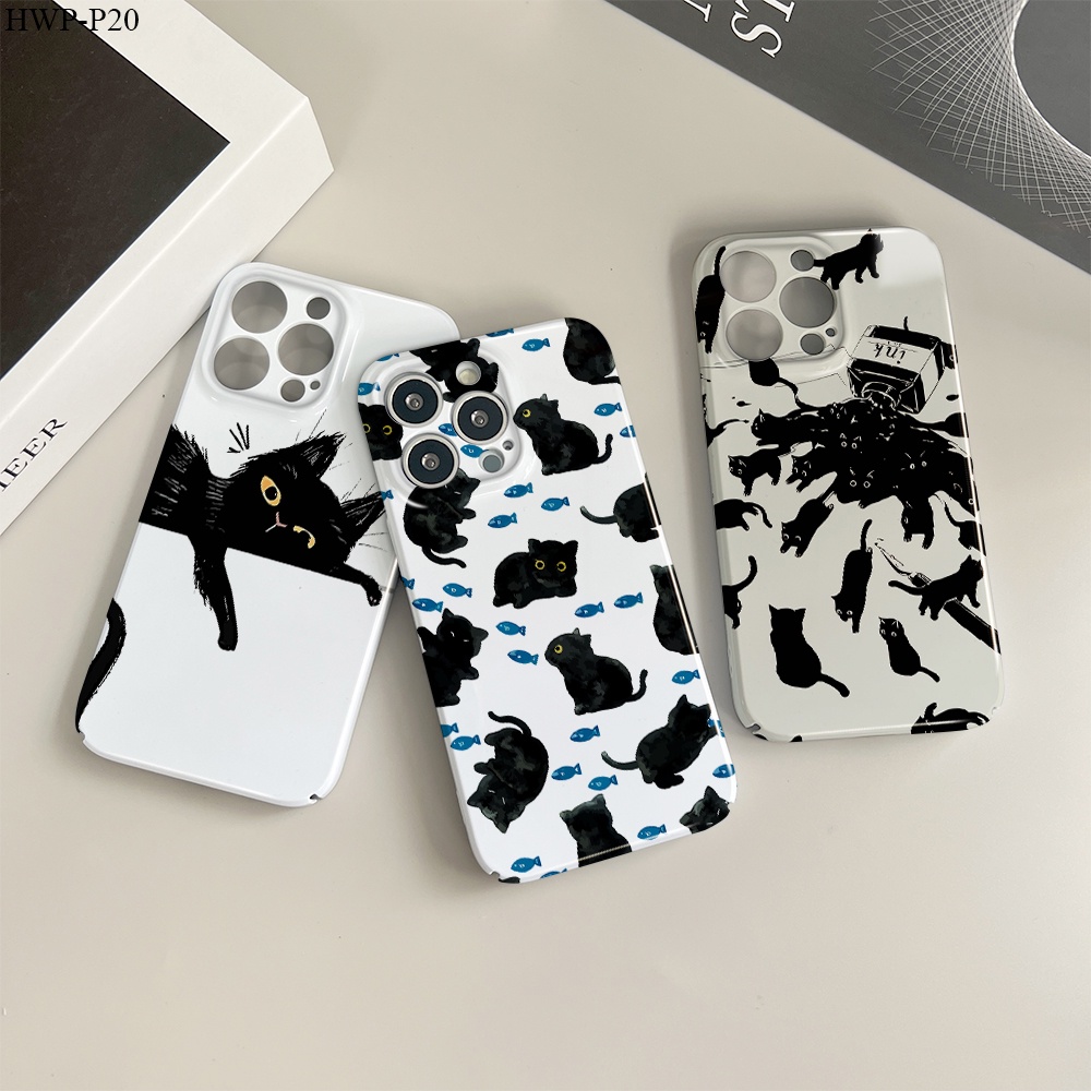 Huawei P40 P30 P20 Pro เคสหัวเว่ย สำหรับ Case Cartoon Cats Design เคส ...