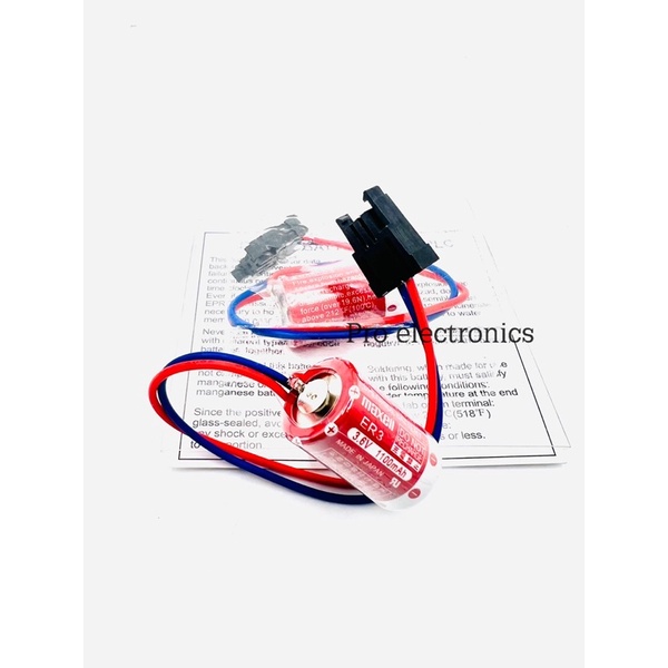 ใหม่ ญี่ปุ่น MAXELL ER3 ER3S 1/2AA 3.6V PLC ของแท้ อุตสาหกรรมแบตเตอรี่ ...