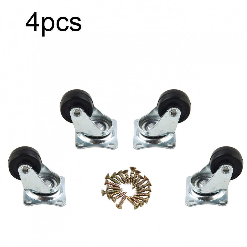 ⚡NEW 8⚡Casters 3\" Office Chair 5pcs/kit Axle Bearing Polyurethane Soft ...
