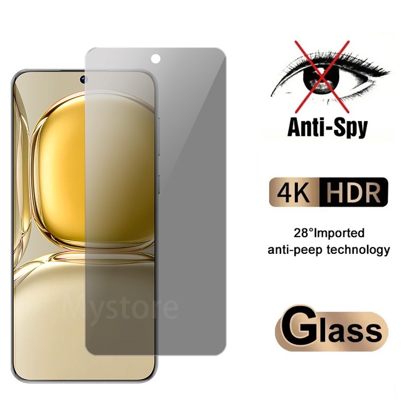 กระจกนิรภัย ป้องกันการแอบมอง เพื่อความเป็นส่วนตัว สําหรับ Huawei Pura 70 P50 P40 P30 Mate 30 20 ...