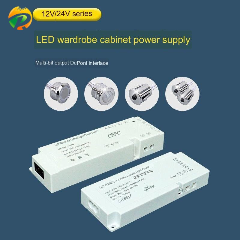 พาวเวอร์ซัพพลาย 12V 24W 36W 60W แบบบางพิเศษ สําหรับตู้เสื้อผ้า | Shopee Thailand