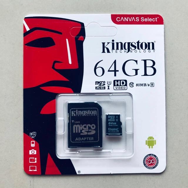 เมมโมรี่การ์ด Kingston Micro SD card Memory Card 8GB 16GB 32GB 64GB ...