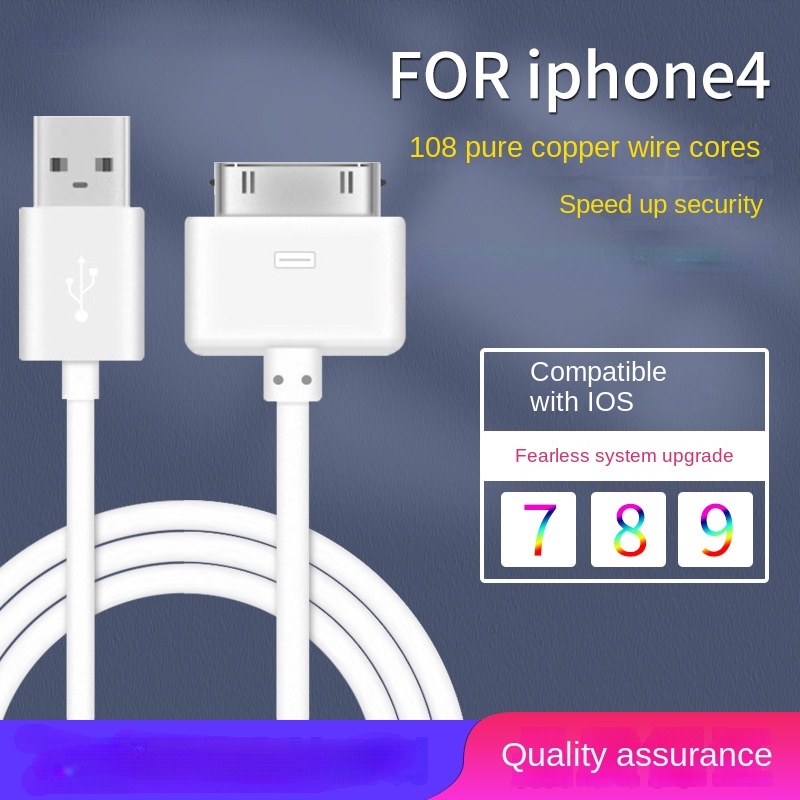 สําหรับ iPhone 4S 3G 3GS iPad 1 2 3 iPod นาโน สัมผัส สายชาร์จโทรศัพท์ สายชาร์จข้อมูล สายชาร์จ ...