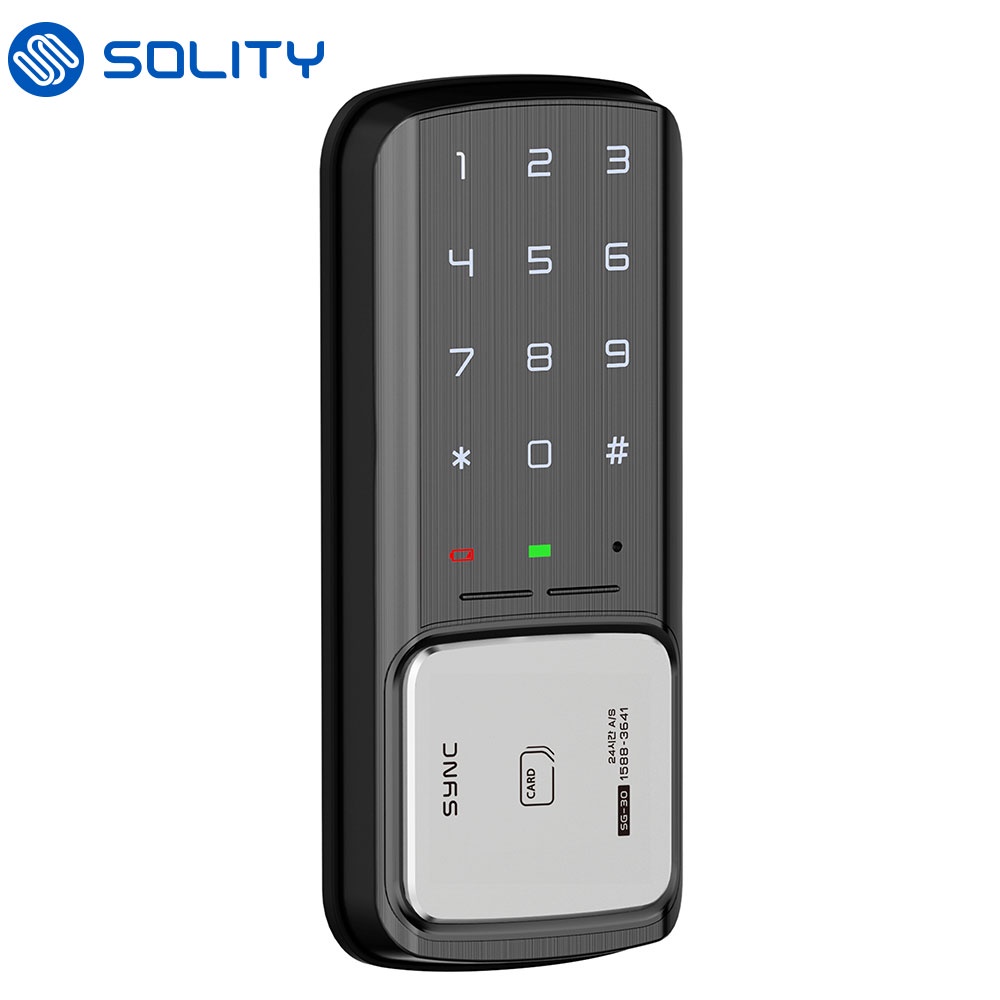 SOLITY SG-30 IOT Digital Glass Door Lock Smart Key Password Card LoT ...