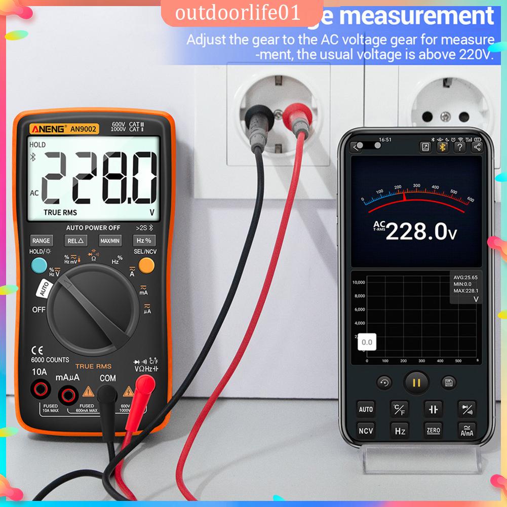 ODL Wireless Bluetooth Digital Multimeter RMS Manual/Auto Range ...