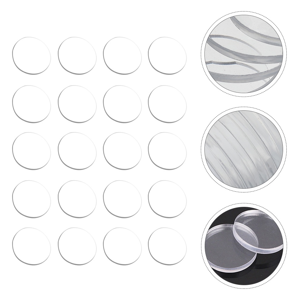 Clear Bumpers Glass Cabinet Rubber Damper Buffer 20 Pcs | Shopee Thailand