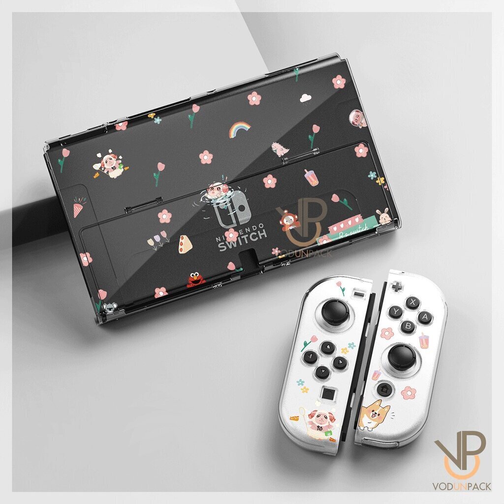 VP [NS-OLED] เคสใส บาง ปั้มลาย เสียบ Dockได้ สำหรับ Nintendo Switch OLED / pokemon / Zelda tears ...