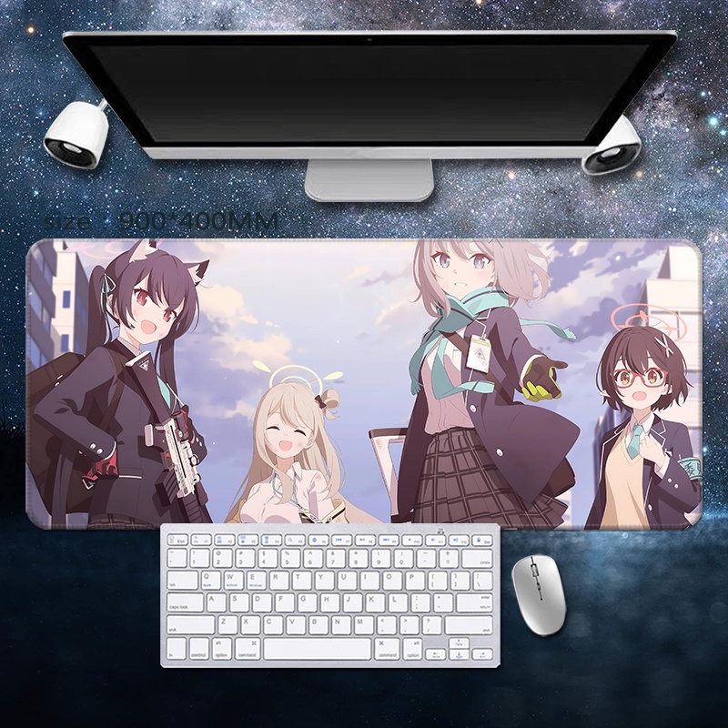 Blue Archive mouse pad oversized sorasaki hina/Misono Mika/Sunaōkami ...