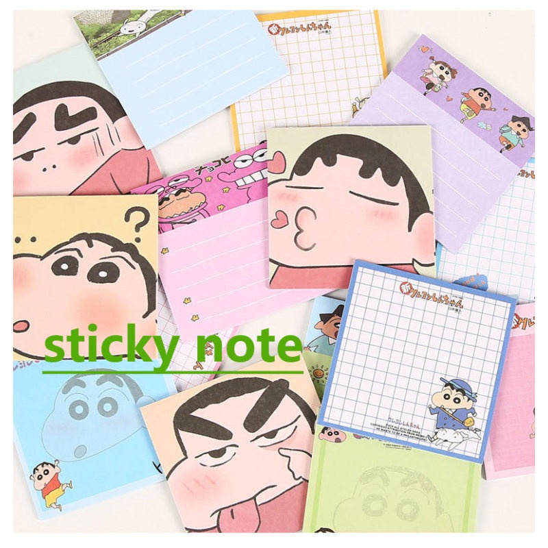Crayon Shin-Chan Sticky Notes Sticky Notes กระดาษกระดาษโน้ต 80 หน้า ...