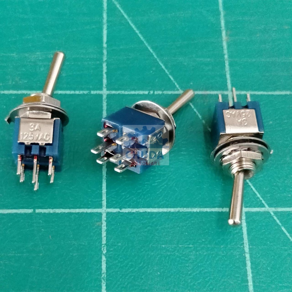 สวิทช์ โยก สลับ Sub-Miniature Toggle Switch 6 ขา 6P 3A 125V SMTS-202 # ... สวิทช์ โยก สลับ Sub-Miniature Toggle Switch 6 ขา 6P 3A 125V SMTS-202 # ...
