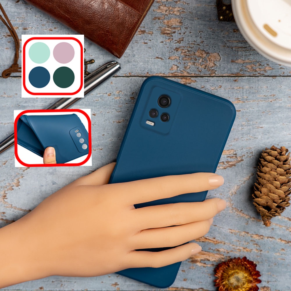 สําหรับvivo V20 2021 V2025 V2024 V2040 V2043 ยางผิวนุ่มJellyเคสโทรศัพท์ ...