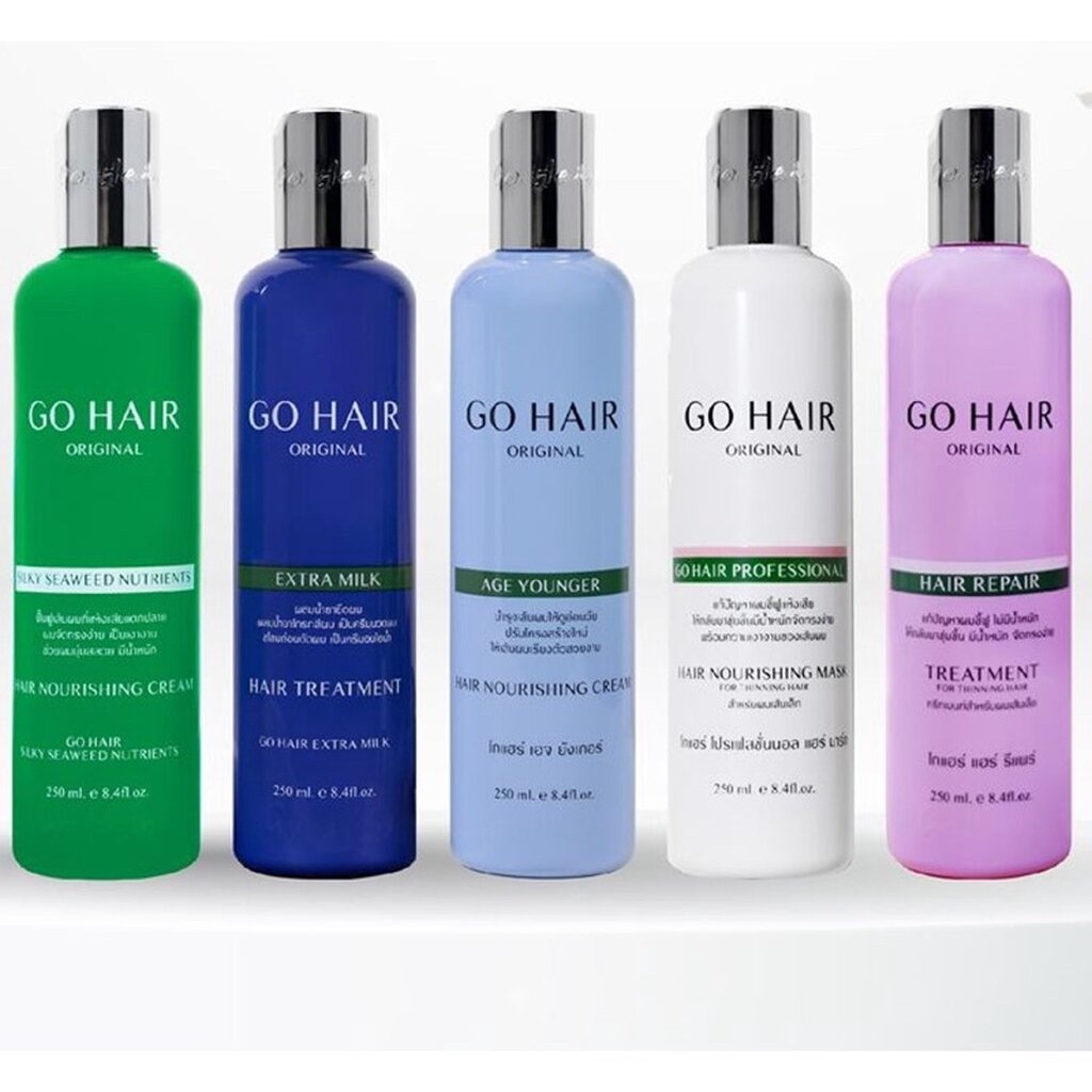 Go Hair 250 ml แชมพู ครีมนวด อาหารผม เซรั่มบำรุงผม | Shopee Thailand