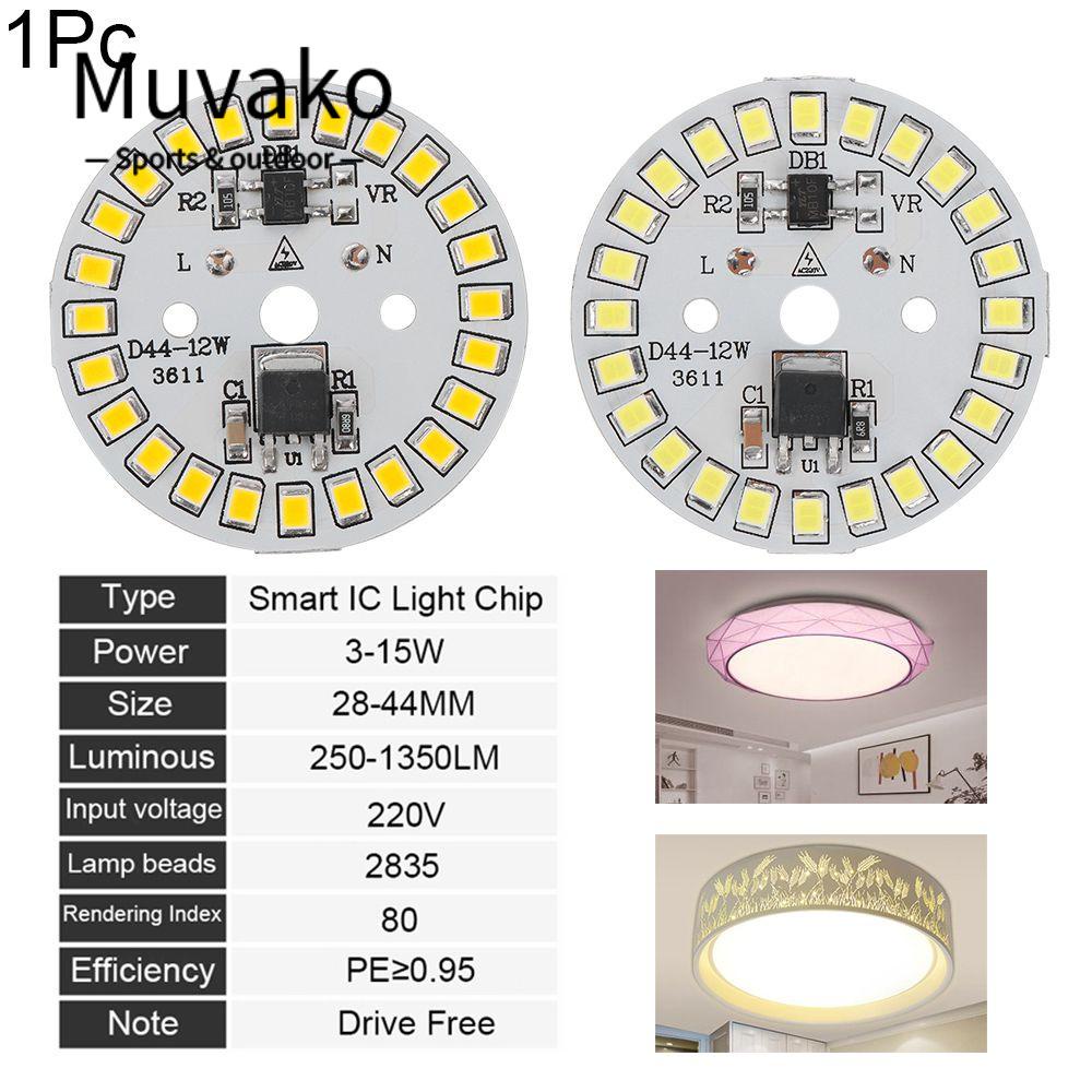 Muvako ชิปหลอดไฟ LED 2835 SMD AC220V 15W 12W 9W 7W 6W 5W 3W 1 ชิ้น | Shopee Thailand