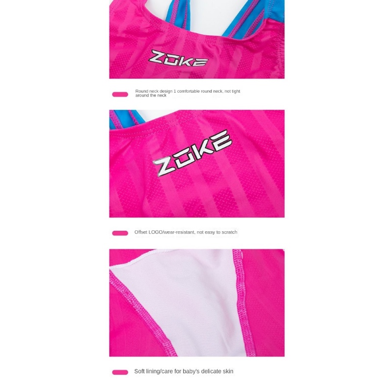 Zoke Fina ชุดว่ายน้ํากีฬา ความยาวเข่า แบบมืออาชีพ สําหรับวัยรุ่นผู้หญิง 1 ชิ้น | Shopee Thailand