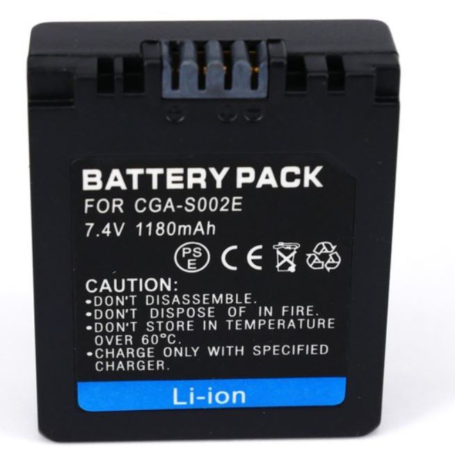 แบตกล้อง PANA S002E for CGA-S002E / 1B CGA-S002A / 1B DMW-BM7 CGR-S002 ...
