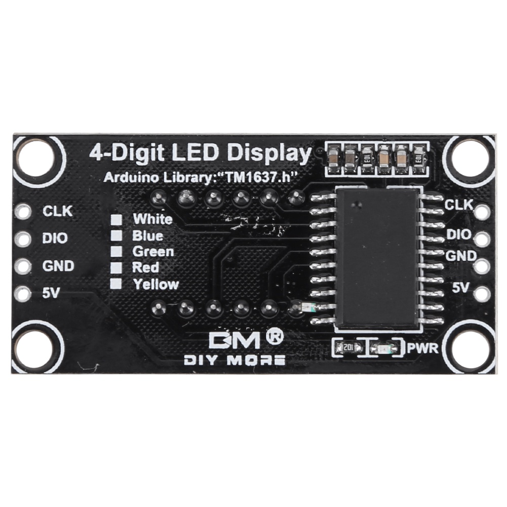 [ElectronicMall01.th] Tm1637 โมดูลตัวบ่งชี้เวลาดิจิทัล LED 0.36 นิ้ว | Shopee Thailand