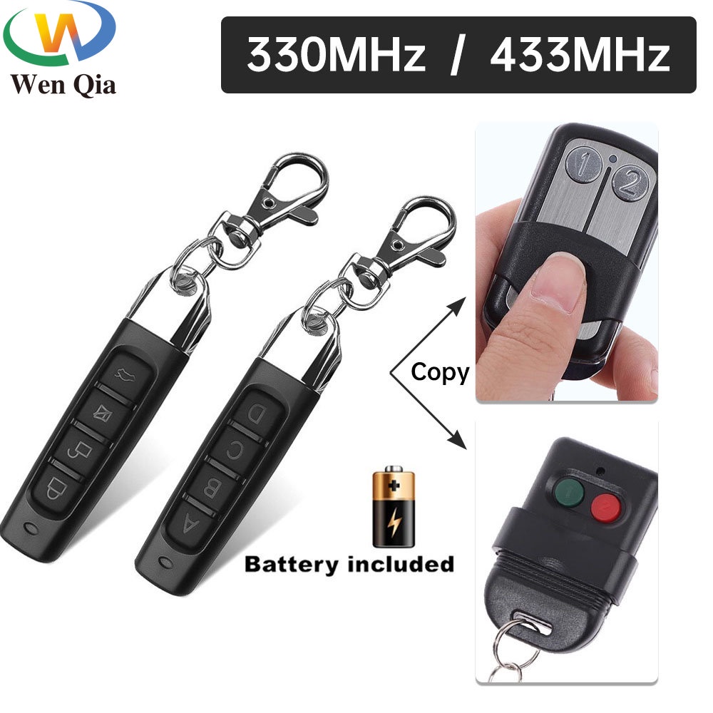Wenqia เครื่องส่งสัญญาณประตูโรงรถไร้สาย 433MHz 330MHz Rf 4 ปุ่ม ... Wenqia เครื่องส่งสัญญาณประตูโรงรถไร้สาย 433MHz 330MHz Rf 4 ปุ่ม ...