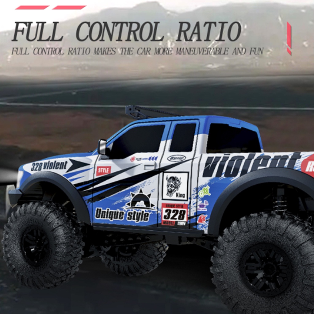 Good Work RC Crawler 1/10 Scale 2.4GHz 4WD ไฟ LED 1500mAh 15 กม./ชม.ยางรถยนต์ รถปีนเขาพร้อม ...
