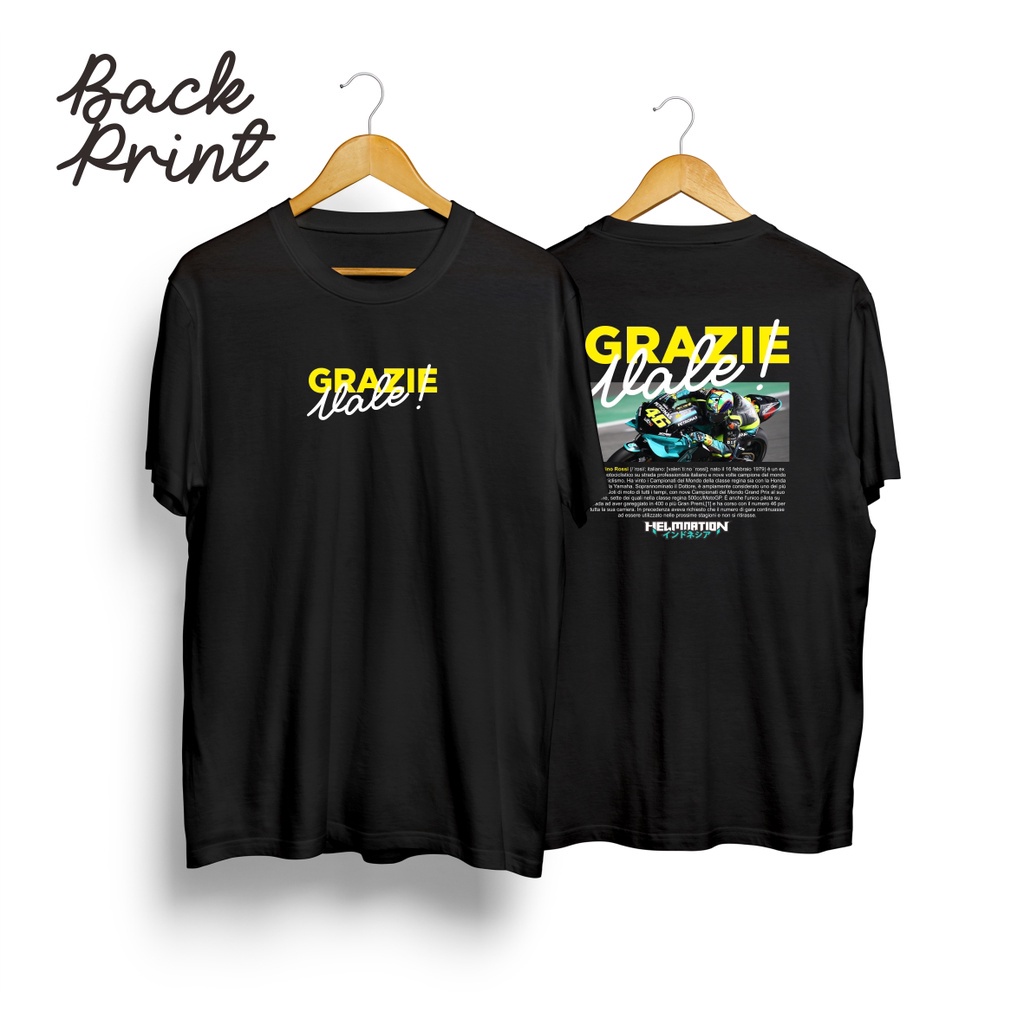 ใหม่ เสื้อยืด พิมพ์ลาย Grazie Vale MotoGP Valentino Rossi สําหรับผู้ชาย ... ใหม่ เสื้อยืด พิมพ์ลาย Grazie Vale MotoGP Valentino Rossi สําหรับผู้ชาย ...