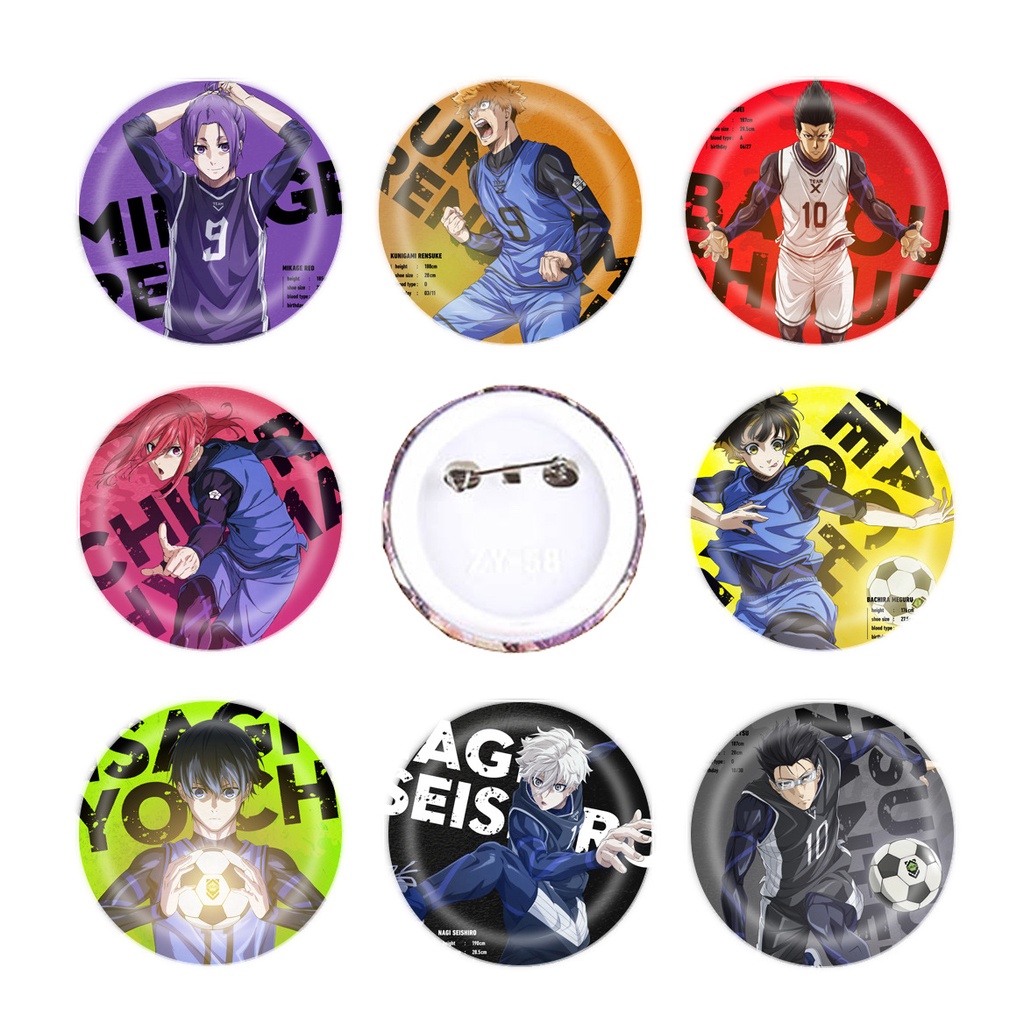 Jason BLUE LOCK เข็มกลัดแม่เหล็ก ลายการ์ตูนอนิเมะ Isagi Yoichi Chigiri ...