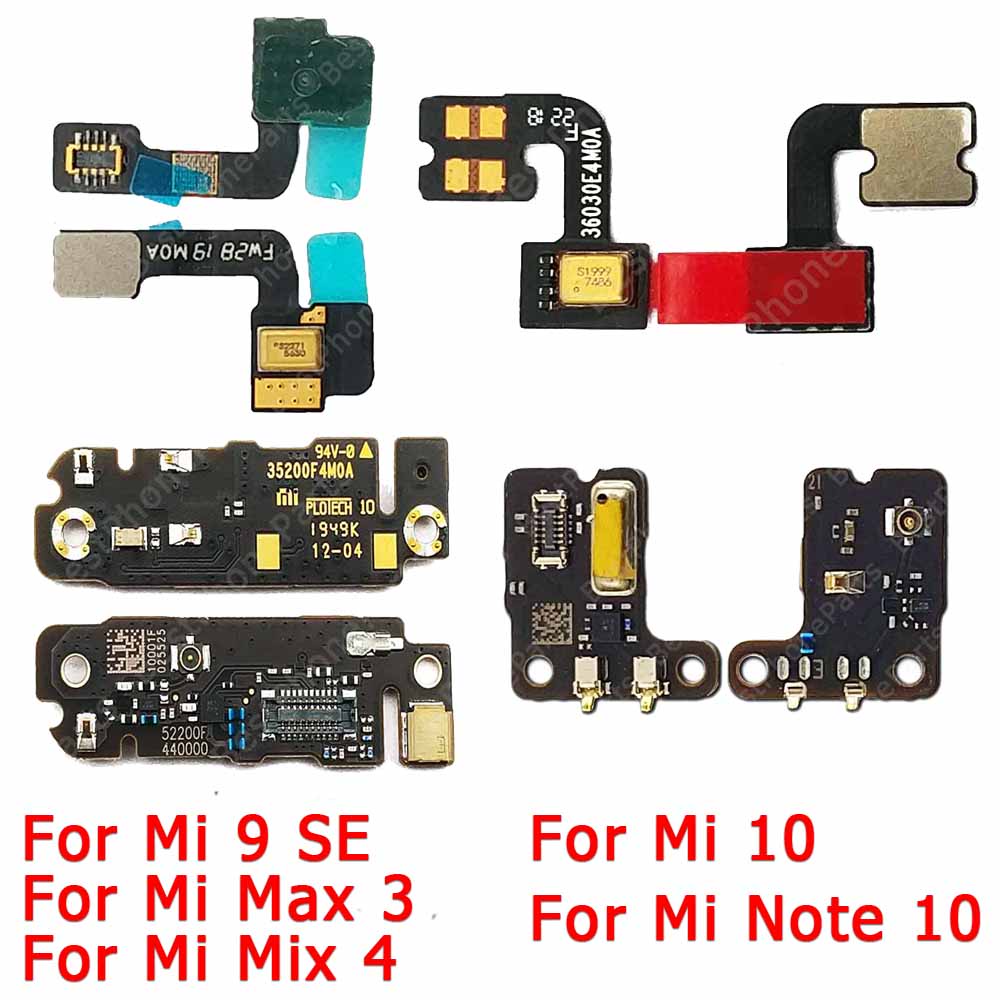 อะไหล่บอร์ดเชื่อมต่อไมโครโฟน สายเคเบิลอ่อน แบบเปลี่ยน สําหรับ Xiaomi Mi Max 3 Mix 4 Note 10 Pro ...