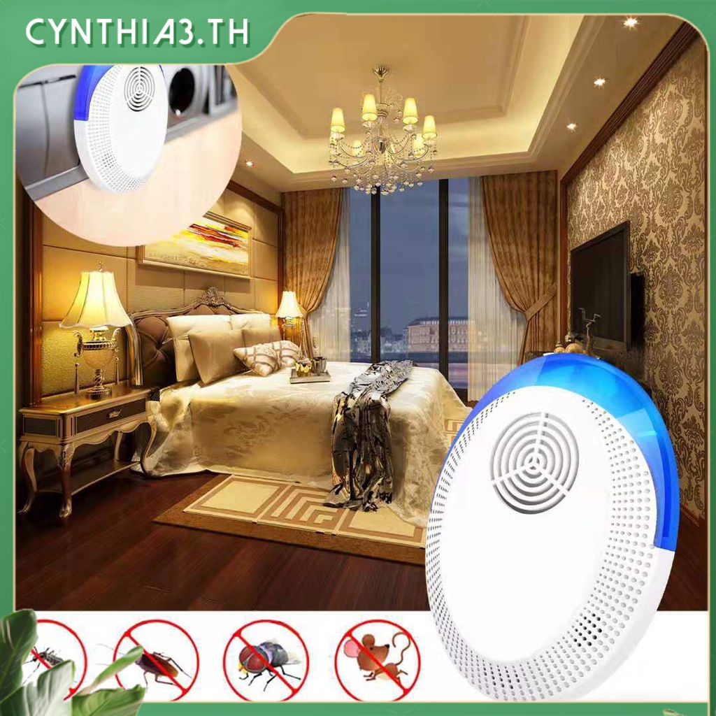 Ultrasonic Anti Mosquito Insect Repeller house Rat Mouse แมลงสาบ Pest ...