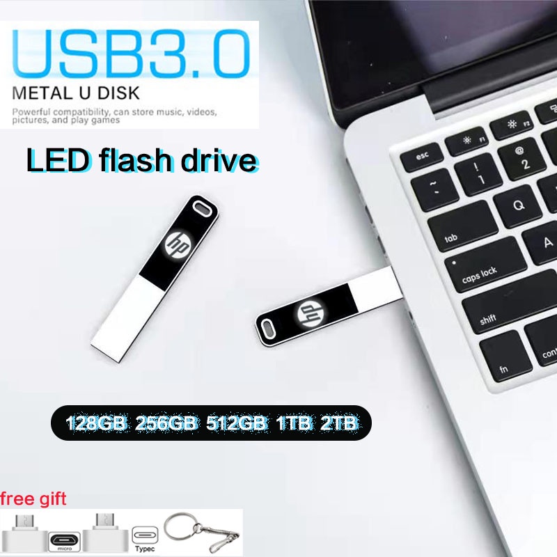 แฟลชไดร์ฟ 128GB 256GB Led Flash Drive 512GB Pen drive High Speed 1TB ...