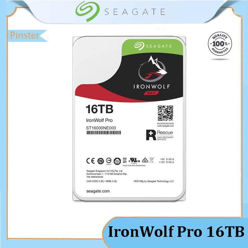 Seagate IronWolf Pro 16TB NAS drive 7200RPM 256MB cache SATA 3.5-inch ...