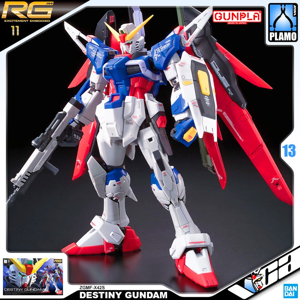 VCA 8️⃣ BANDAI GUNPLA REAL GRADE RG 1/144 ZGMF-X42S DESTINY GUNDAM ...