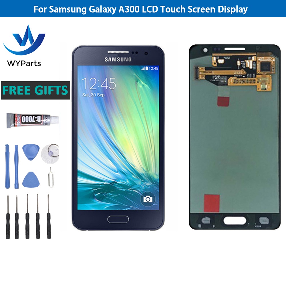 หน้าจอสัมผัส LCD สําหรับ SAMSUNG Galaxy A3 2015 A300 A300F A300M ...