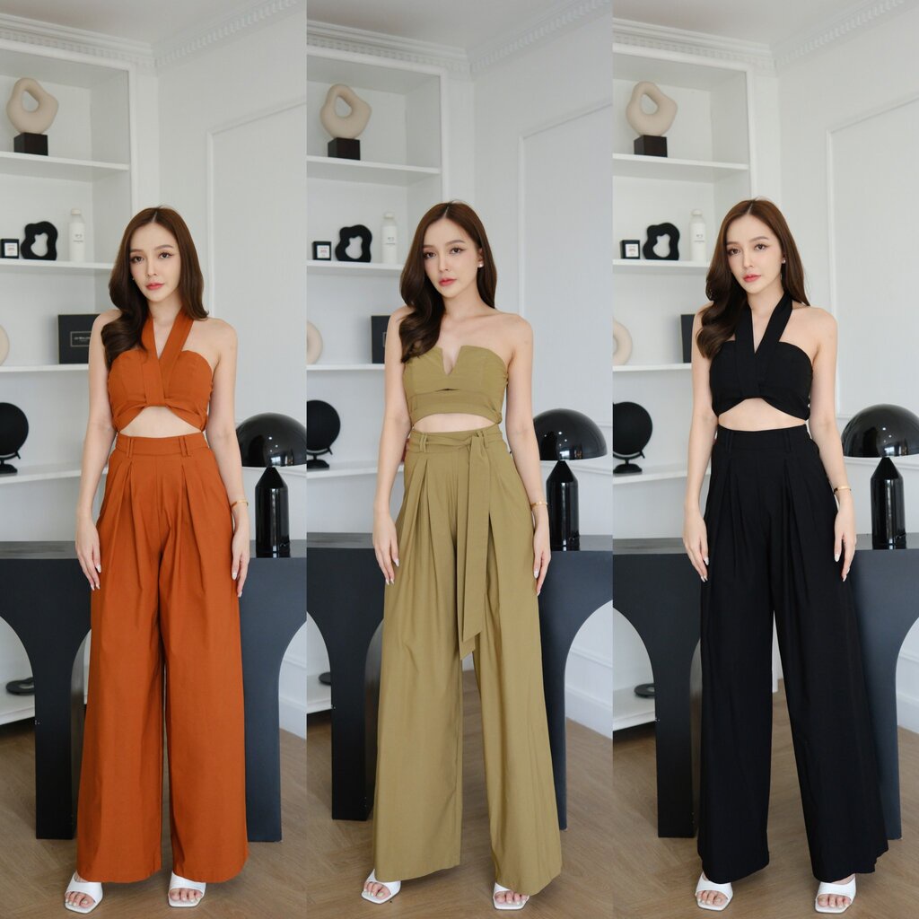 Cora Set เป็นชุดเซ็ตที่งงว่าต้องปังขนาดนี้ไหมม เซ็ต3ชิ้น(เสื้อ,เชือก ...