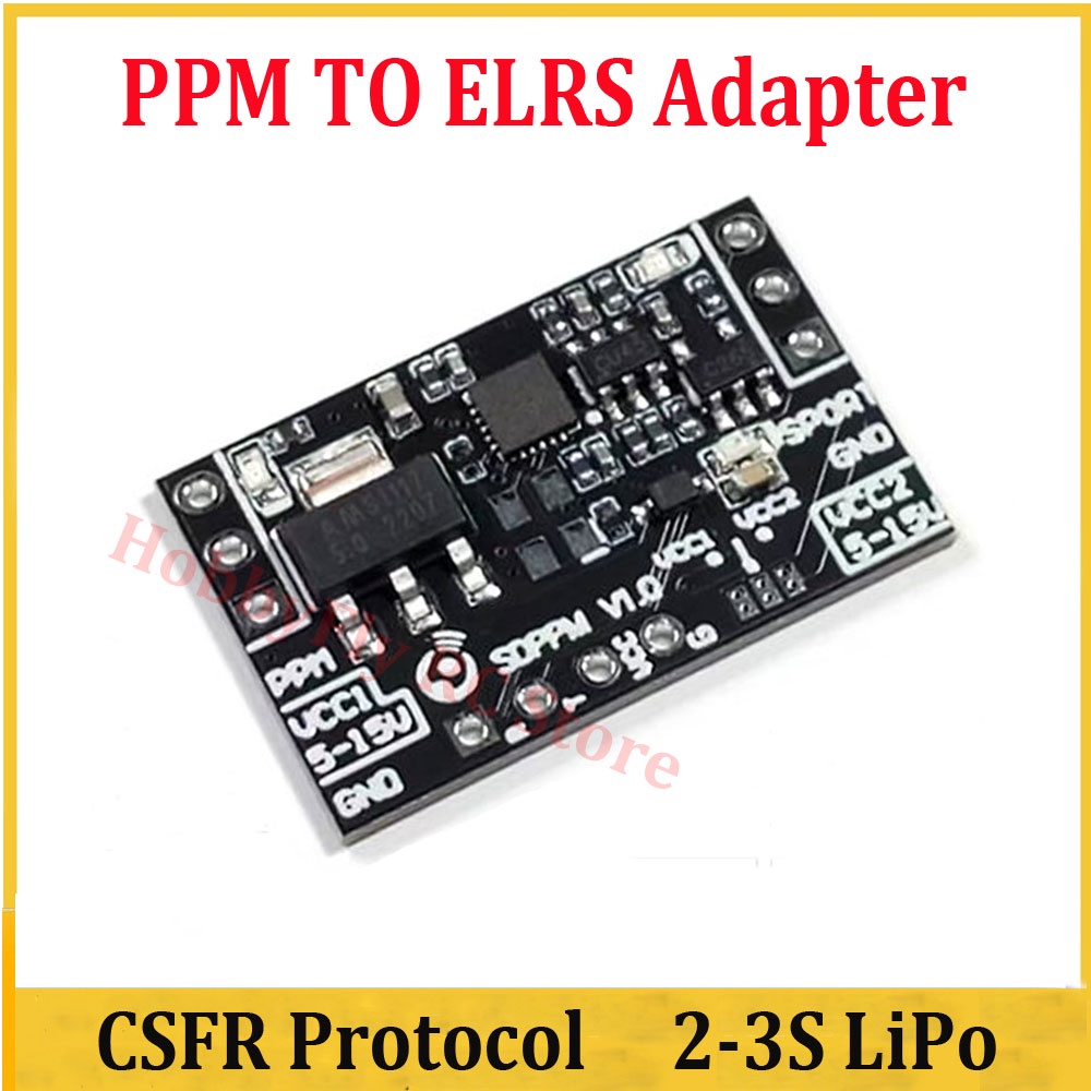 Frsky บอร์ดอะแดปเตอร์แปลง PPM เป็น ELRS CSFR Protocol 2-3S LiPo รองรับ ...