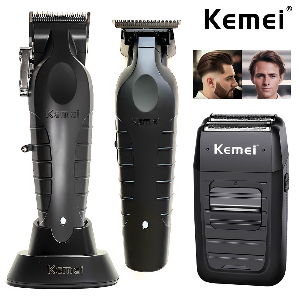 [พรีออเดอร์] Kemei เครื่องโกนหนวดไฟฟ้าสำหรับผู้ชาย, เครื่องที่ตัดขน KM ...