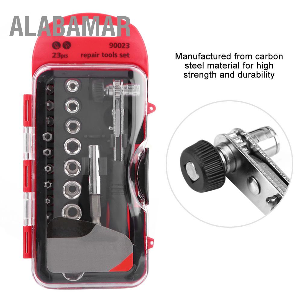 ALABAMAR 23pcs Drive Torx Star Bit Socket Set ชุด Kit สำหรับซ่อมเครื่อง ...