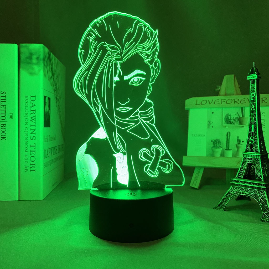 โคมไฟตั้งโต๊ะ ลาย Arcane League of Legends Night Light Jinx เปลี่ยนสี ...