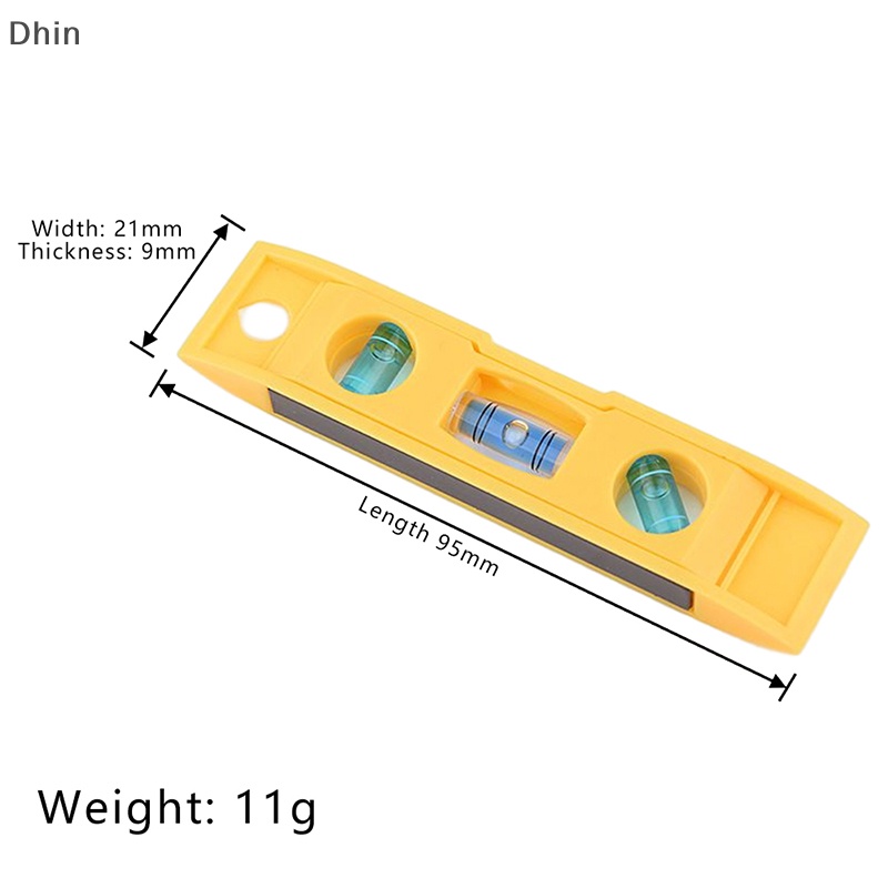 [Dhin] Spirit Level Mini 3 Bubble Level พร้อมพวงกุญแจแม่เหล็กไล่ระดับ ...