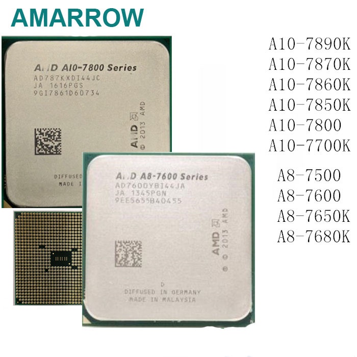 ซ็อกเก็ตโปรเซสเซอร์ CPU A10-Series A10-7800 7870K 8750 A8 7650K 7600 ...