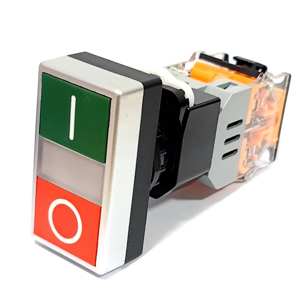 Double Push Button Switch LA38-11D/RG ,with LED 220VAC 22mm 1NO/1NC ...