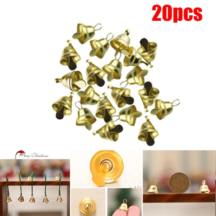 ⭐NEW ⭐Shiny and Attractive 20PCS 21cm Small Jingle Bells for Christmas ...