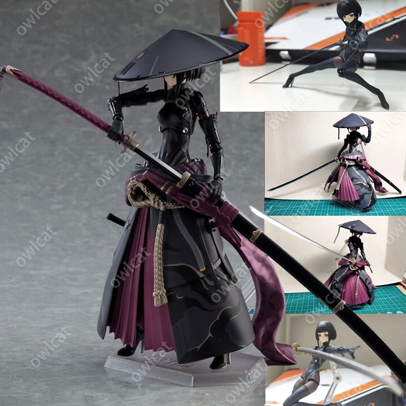 Figma #549 FALSLANDER Ronin Action Figure 15cm Samurai Girl with 3 ...