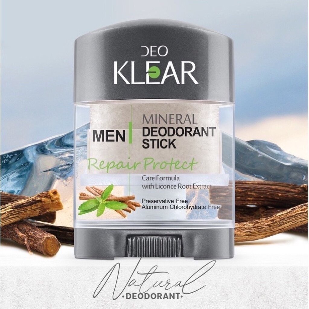 Deo Klear โรลออน สารส้ม Mineral Deodorant Stick for Men Repair Protect ...
