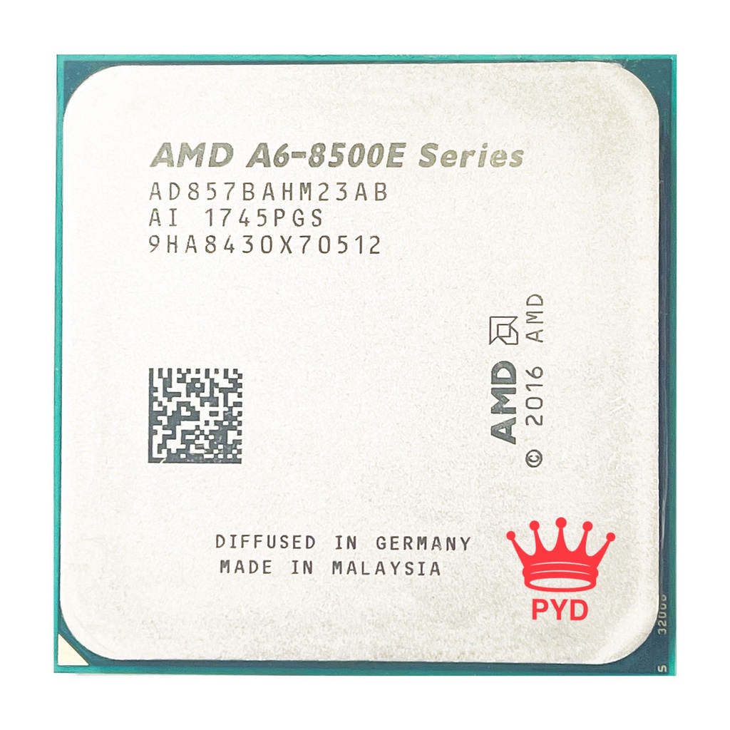 ซ็อกเก็ตหน่วยประมวลผล CPU AMD PRO A6-8570E A6 8570E A6 8500E 3.0 GHz 35W AD857BAHM23AB AM4 ใช้ ...