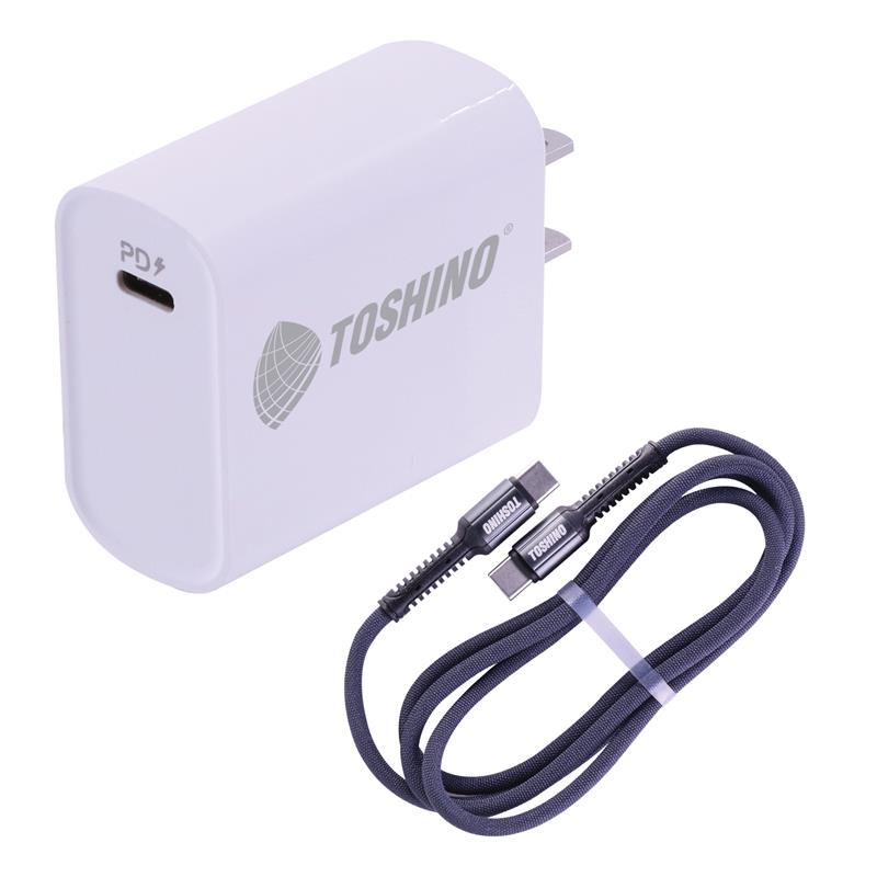 TOSHINO Adapter PD 18W+สายชาร์จ USB C TO USB C รุ่น K13-TCC | Shopee ...