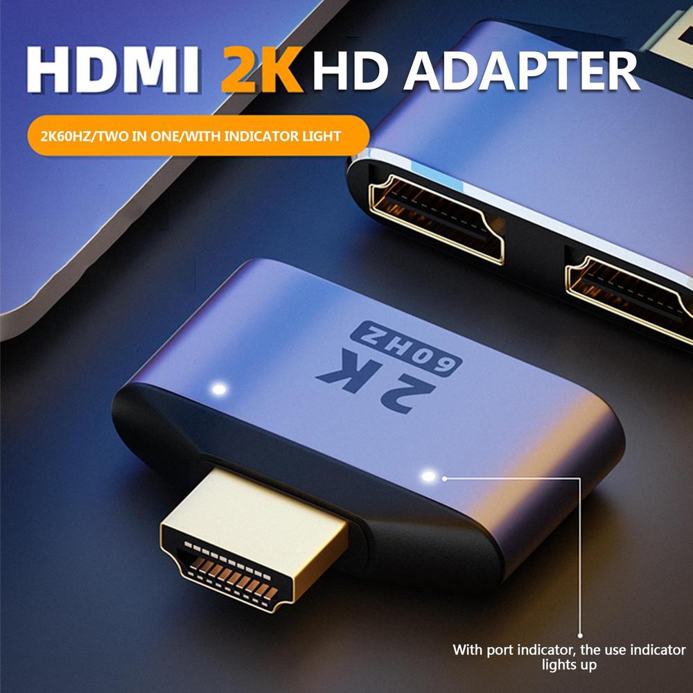 อะแดปเตอร์แยก HDMI 1 in 2 Out HDMI Male to Dual HDMI Female 1 to 2 Way สําหรับ HDMI HD LED LCD ...