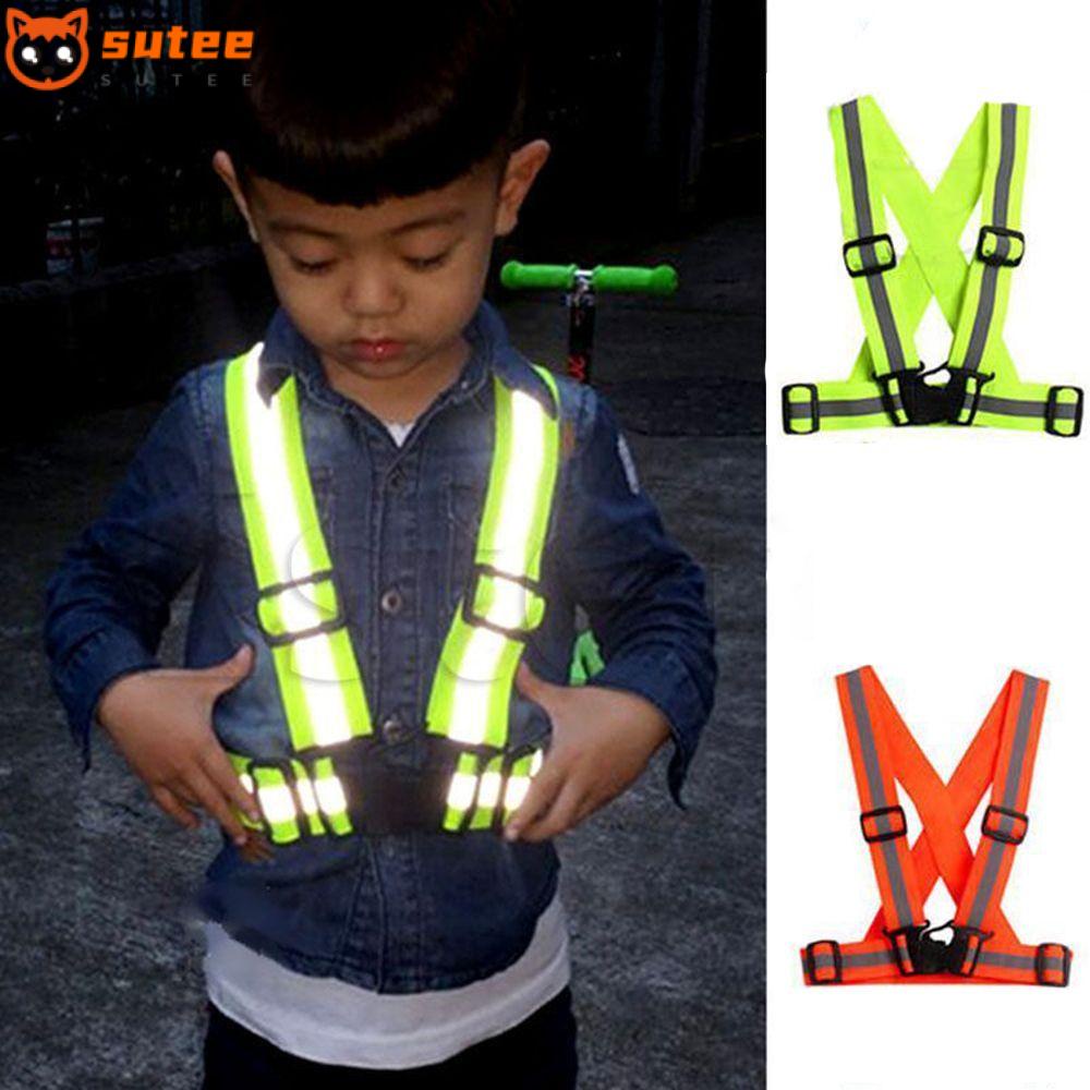 SUTEE เสื้อกั๊กสะท้อนแสง เพื่อความปลอดภัย สําหรับเด็ก กว้าง 4 ซม. ...
