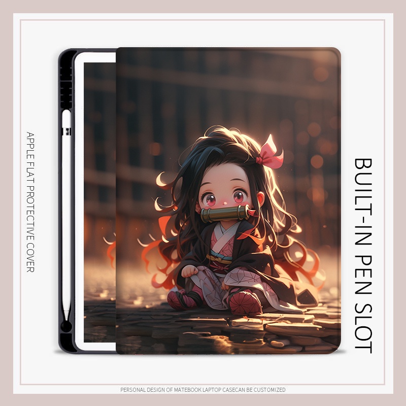 เคส ลาย Demon Slayer Kamado Nezuko พร้อมช่องใส่ปากกา สําหรับ iPad mini1 ...