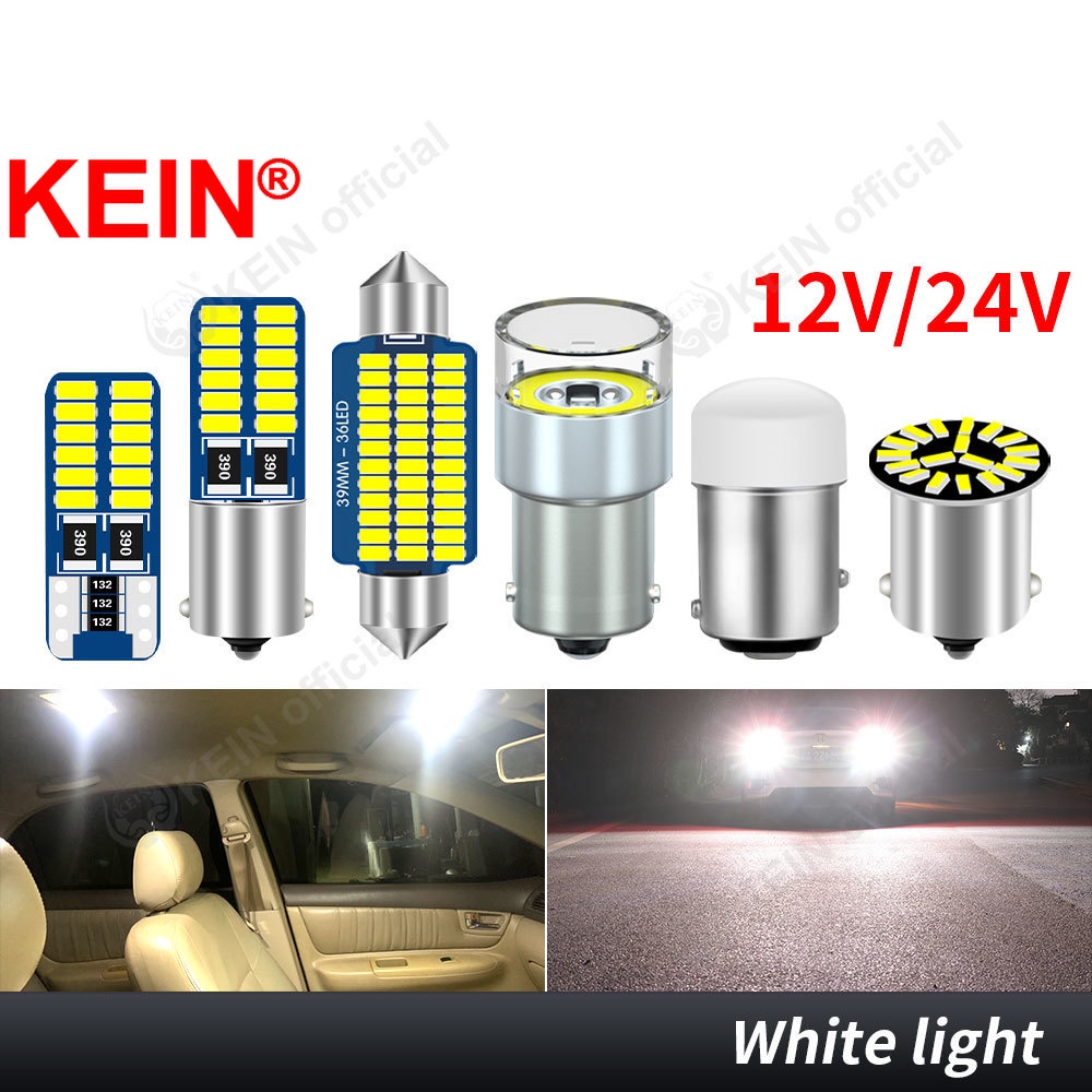 Kein 2PCS 24V ไฟ Led รถบรรทุก T10 BA9S Festoon C5W 31 มม.36 มม.39 มม.1156 P21W 1157 BAY15D รถ ...