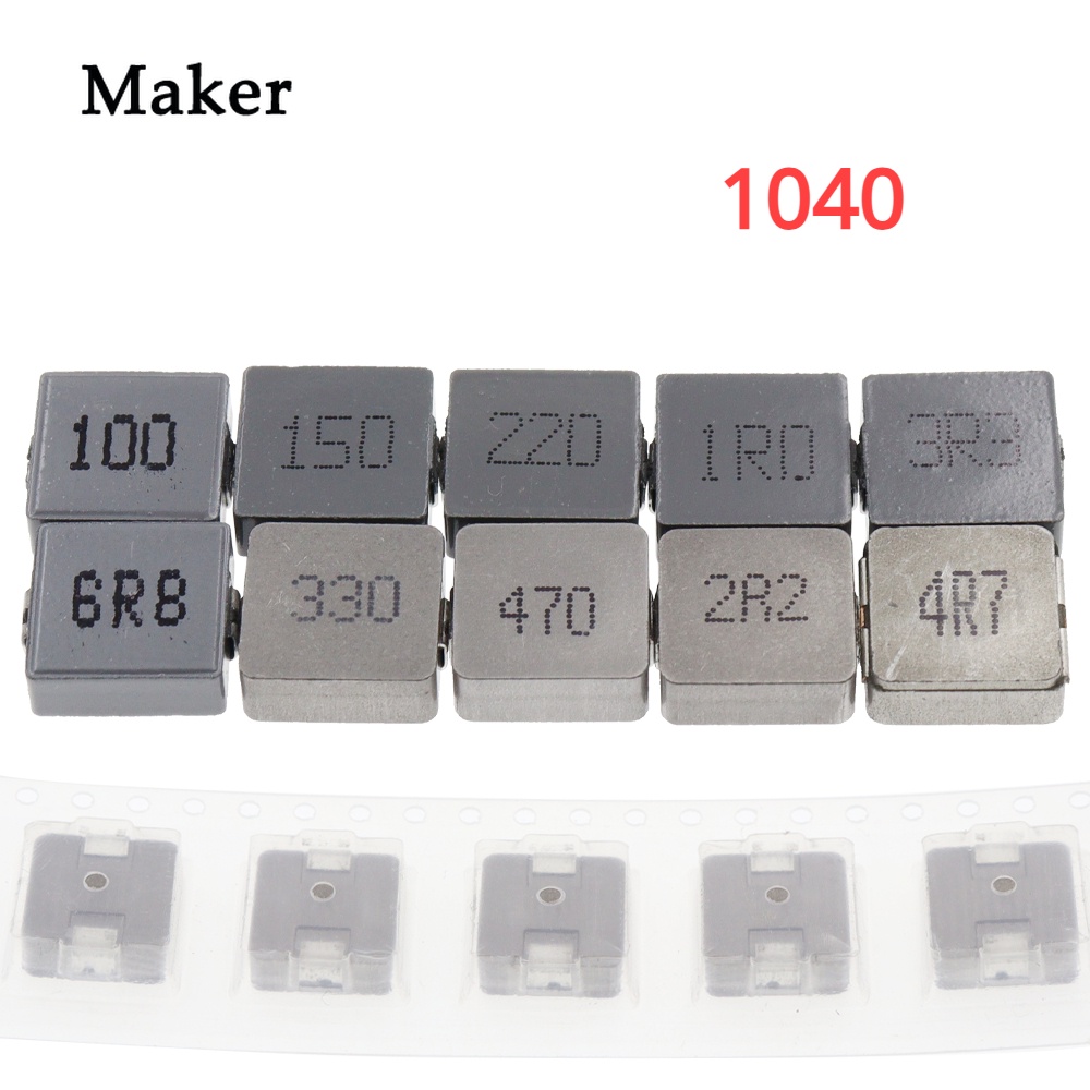 ชิปเหนี่ยวนําพลังงาน 1040 SMD 2.2uh 2R2 4.7uh 4R7 6.8uh 6R8 10uh 100 ...